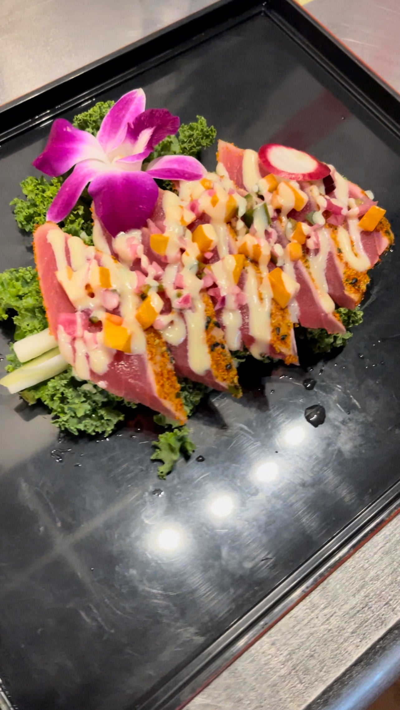 Tuna Mango Tataki | Raku Hibachi Sushi & Ramen