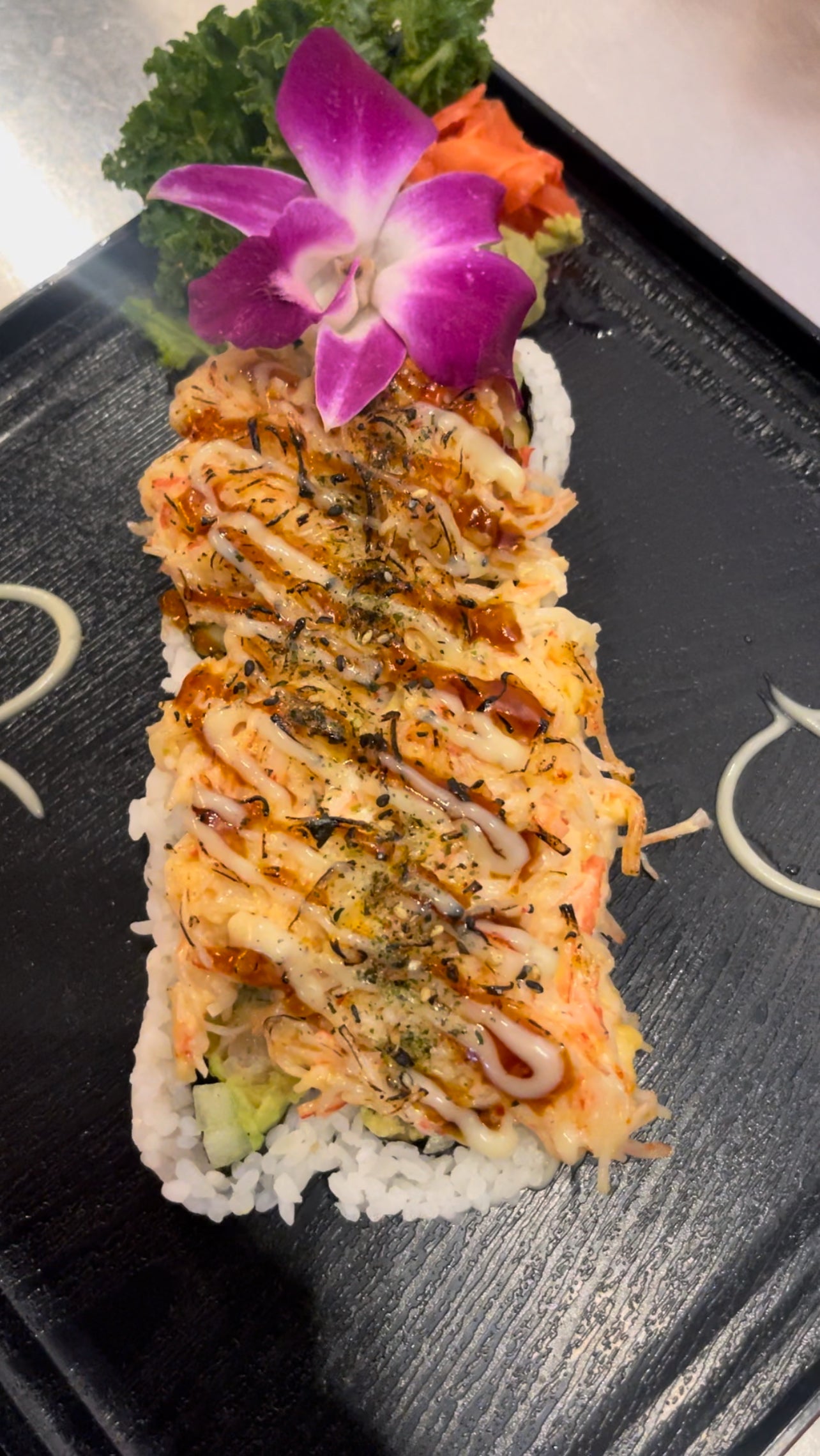 Spoofhound Volcano Roll (Baked) | Raku Hibachi Sushi & Ramen